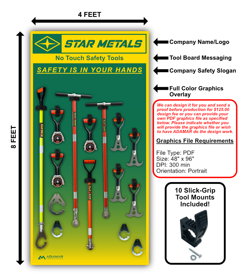 Tool Storage Boards - Customized For Your Company